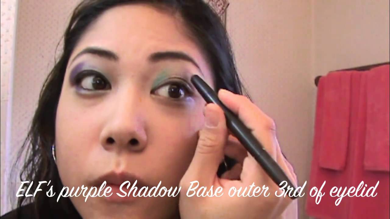 PURPLE, TEAL AND SILVER MAKEUP TUTORIAL - YouTube