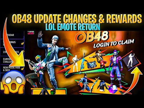 FREE FIRE OB48 ADVANCE SERVER CHANGES & REWARDS | FREE FIRE OB48 UPDATE ...