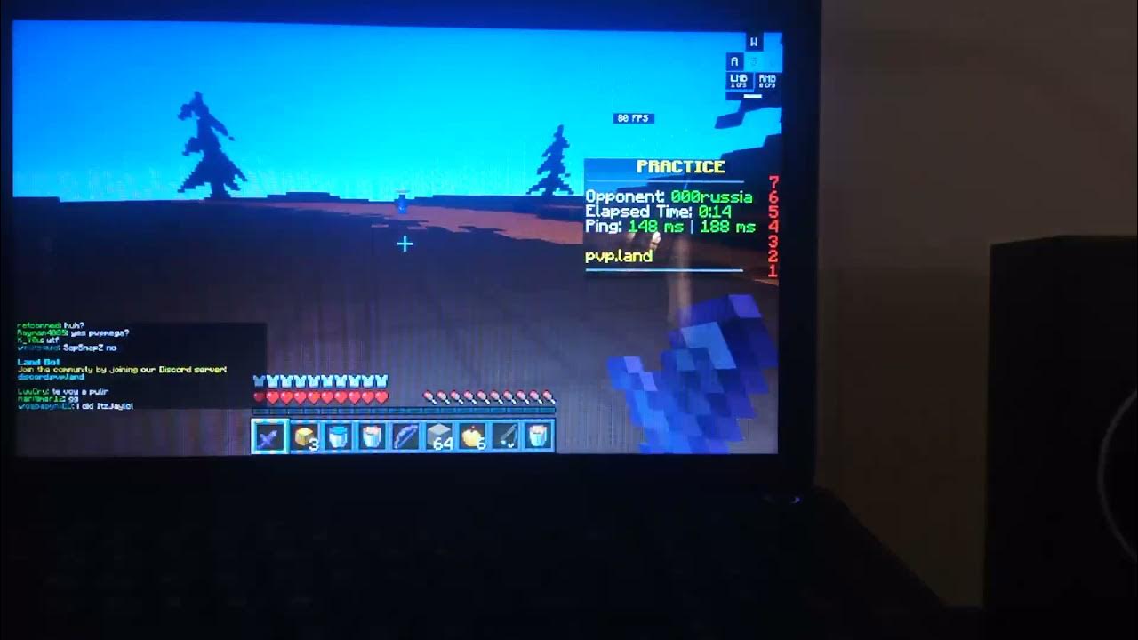 raw pvp asmr (minecraft pvp.land) - YouTube