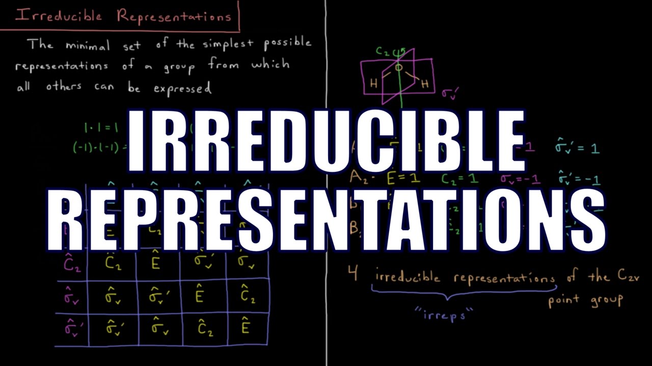 Quantum Chemistry 12.10 - Irreducible Representations - YouTube