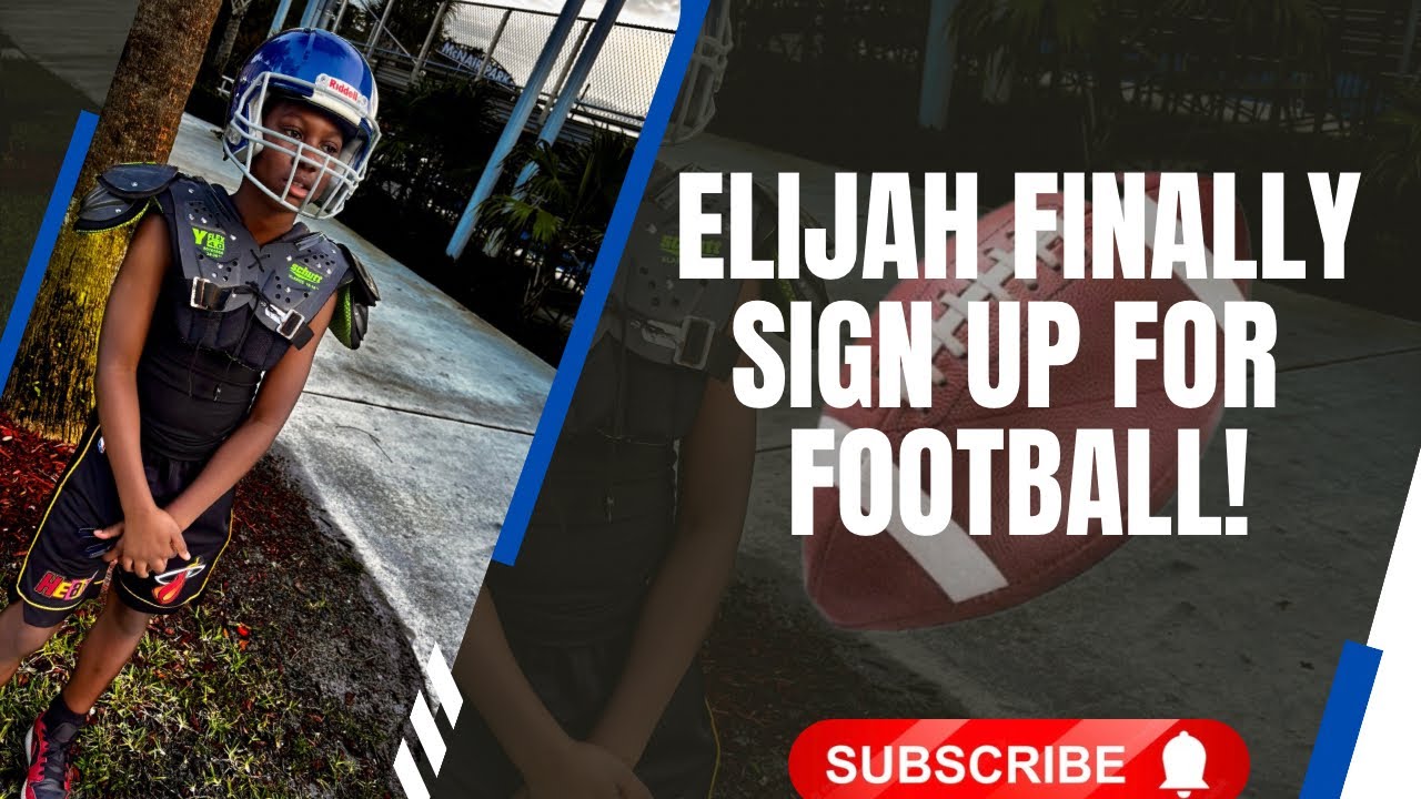 Elijah is back in football! 🏈 - YouTube