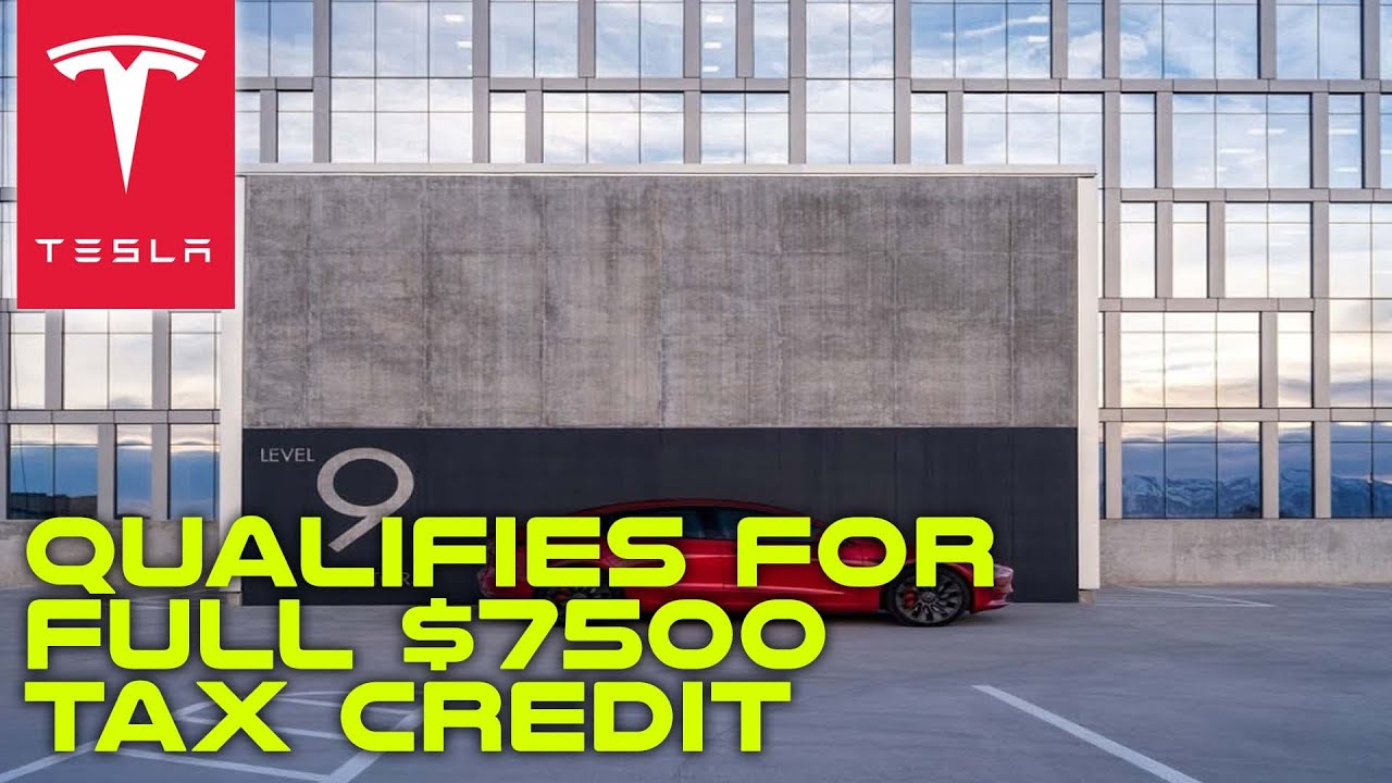 Tesla Model 3 in US Now Qualifies for Full $7500 Tax Credit - YouTube
