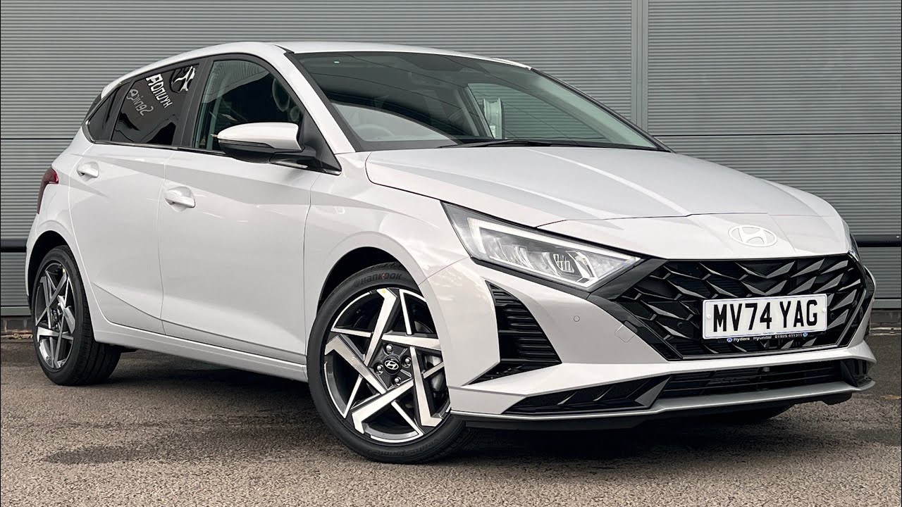 2024 Hyundai i20 Premium in Lumen Grey with Lucid Lime interior Manual ...