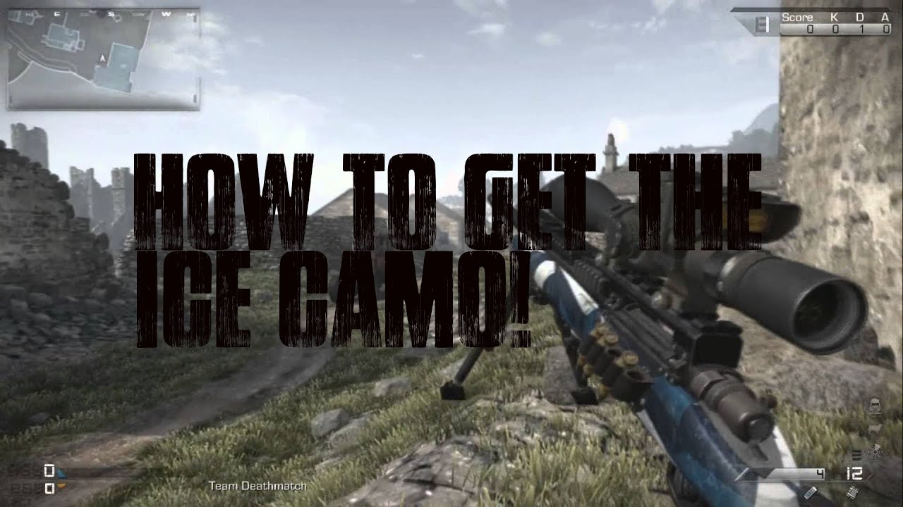 How To Get The Ice Camo (Blue And White Camo) In Ghost - YouTube