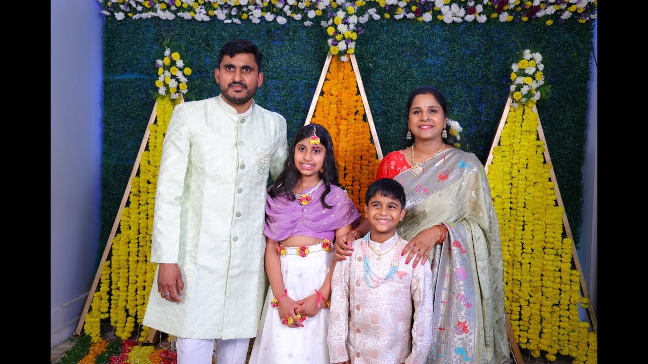 Anika Reddy & Avyan Reddy Saree & Dothi Ceremony 03.08.2025 , 7PM ...