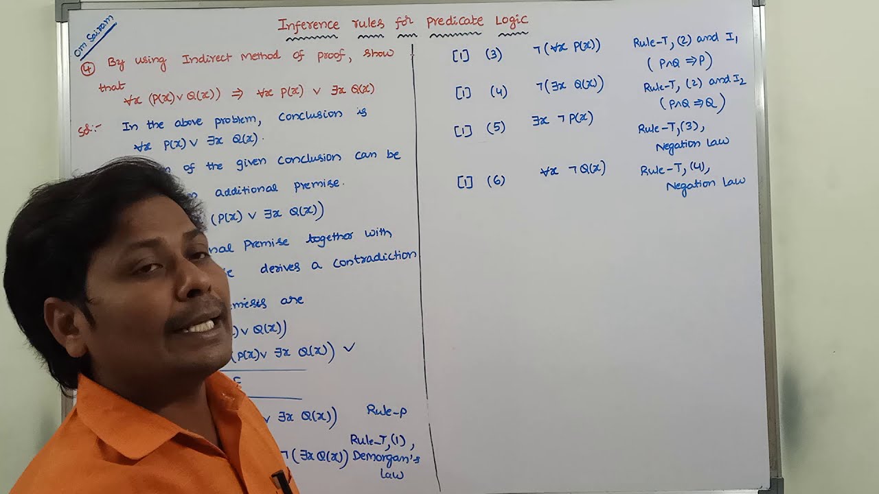 EXAMPLE 5 INDIRECT METHOD OF PROOF FOR PREDICATE LOGIC PROOF BY EXAMPLE 5 INDIRECT METHOD OF PROOF FOR PREDICATE LOGIC PROOF BY