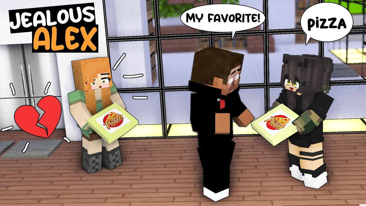 JEALOUS ALEX : Herobrine, Spidey and Alex Story - YouTube