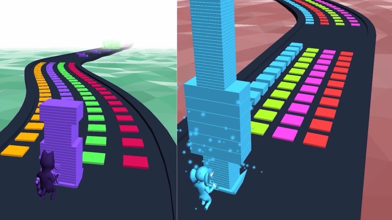 Stack colors | all levels game play walkthrough android, iOS - YouTube
