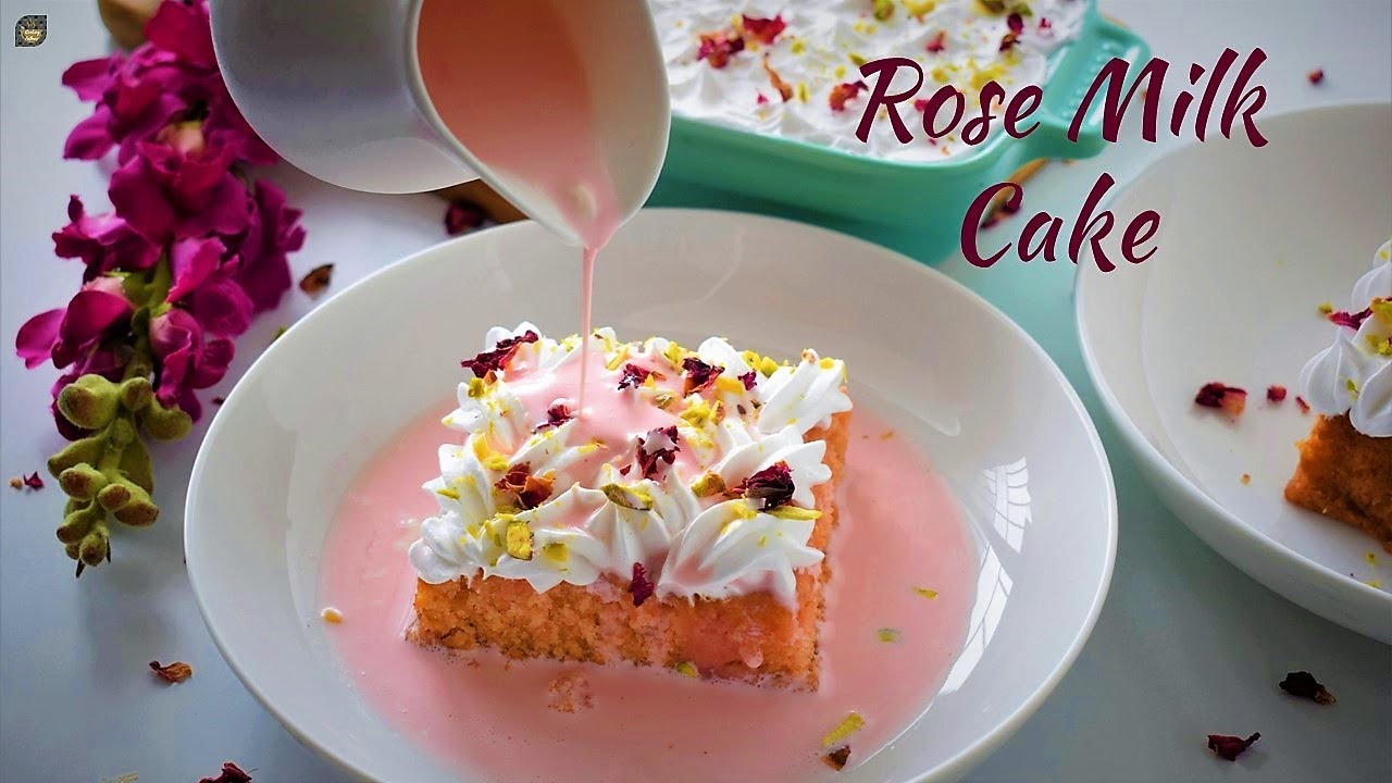 Rose Milk Cake | Rose Milk Tres Leches Cake | Trending Rose Milk Cake ...
