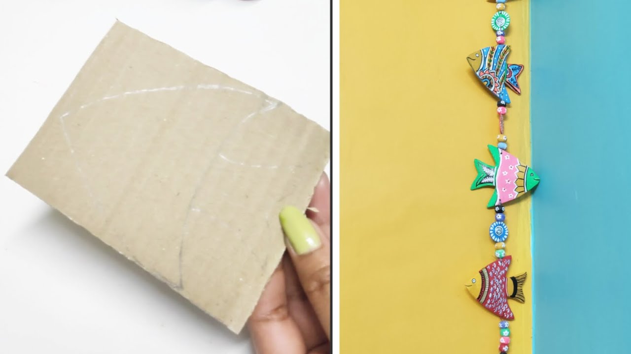 Wall hanging fish craft | Easy DIY craft for home decor | Beautiful ...