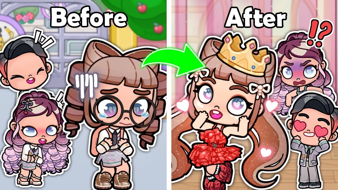Why Did Everyone Start Liking Me After My Glow Up! 😱💖👑 | Avatar World ...