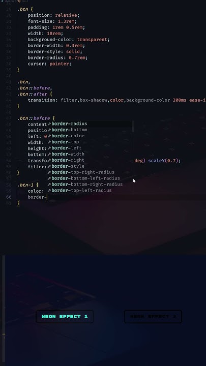 ASMR Programming - Create neon button using CSS #short #asmr_programming #asmr_coding - YouTube
