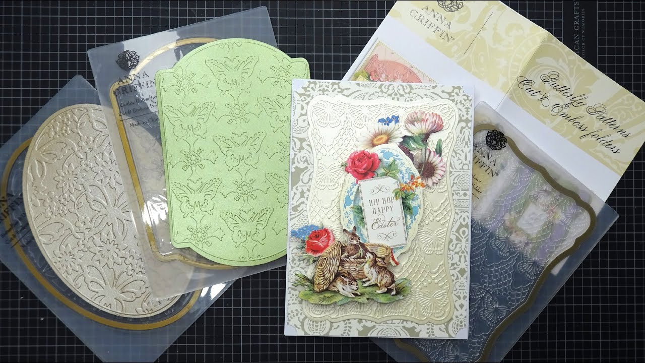 Anna Griffin Butterfly Patterns Cut and Emboss Bundle Review Tutorial ...