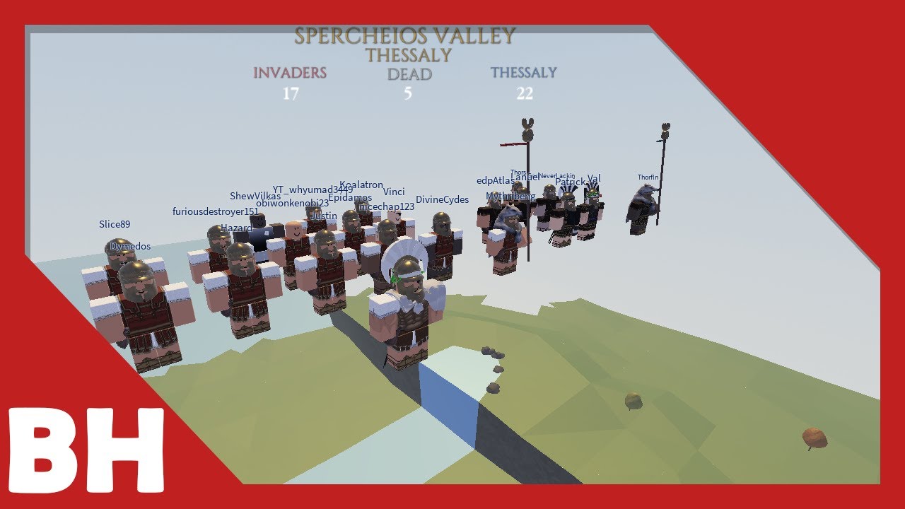Thessalian Thessalikoi vs Legio XX | ROBLOX Ancient Genre - YouTube