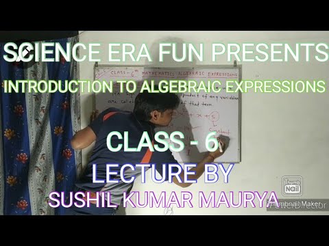 ALGEBRAIC EXPRESSIONS CLASS - 6 - YouTube