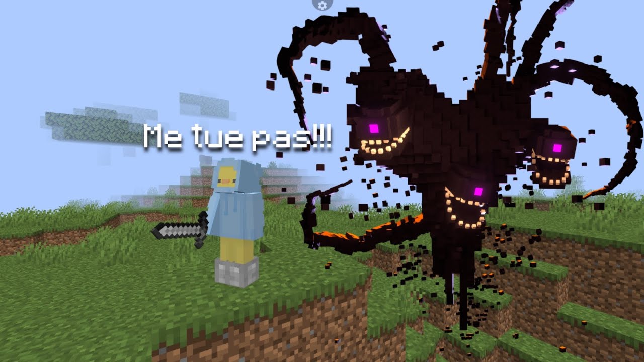 minecraft mais il y a le wither storm (pire monstre) - YouTube