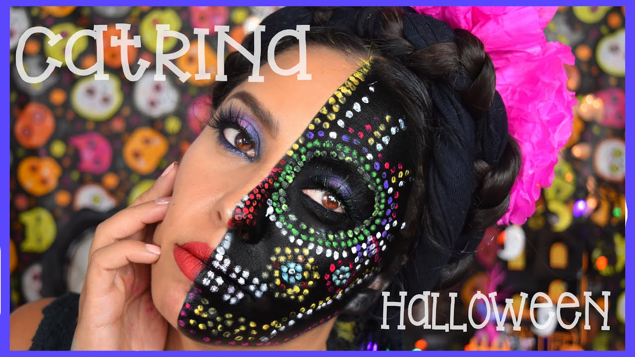 Maquillaje Catrina Huichol NEON Inspirado en ELI VALDEZ - YouTube