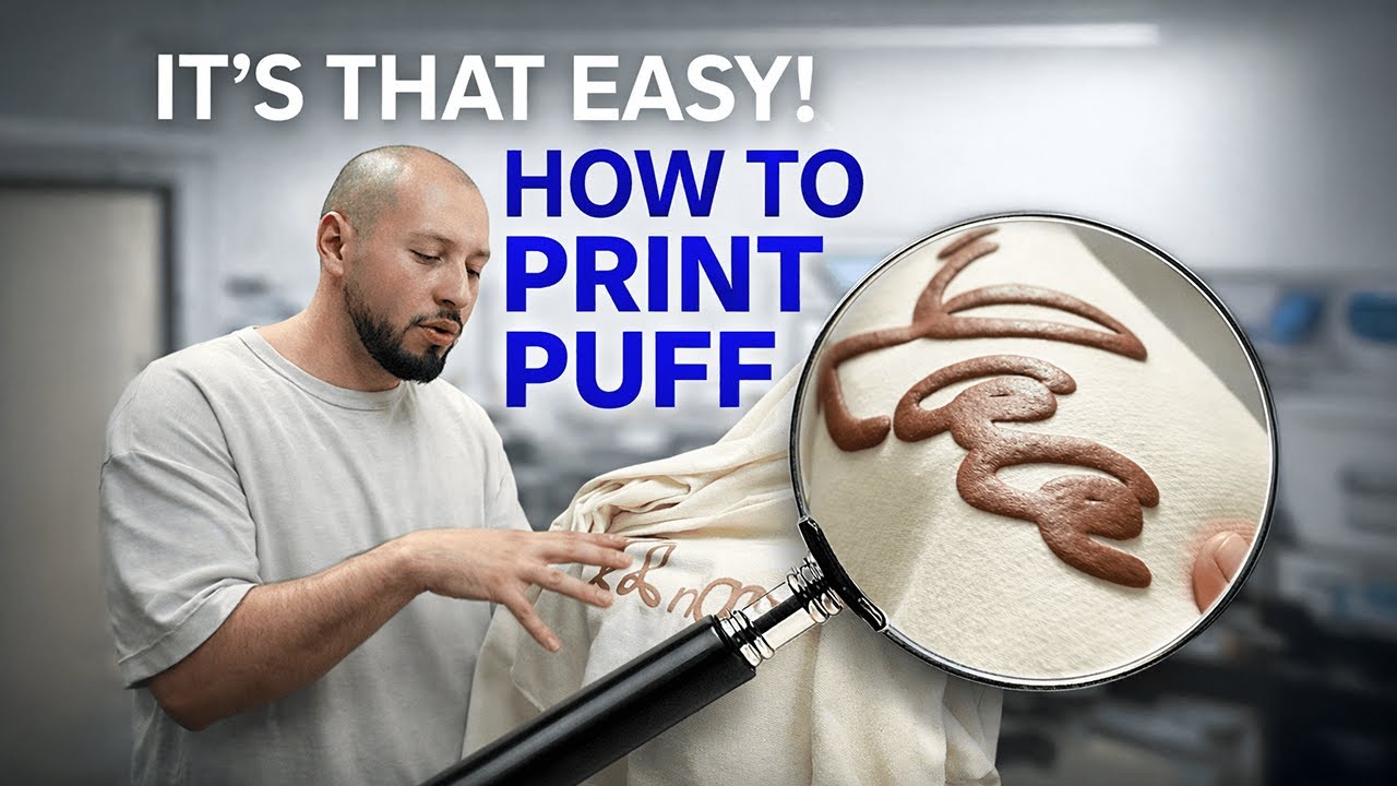 How to screen print with PUFF INK! Easy to follow tutorial! - YouTube