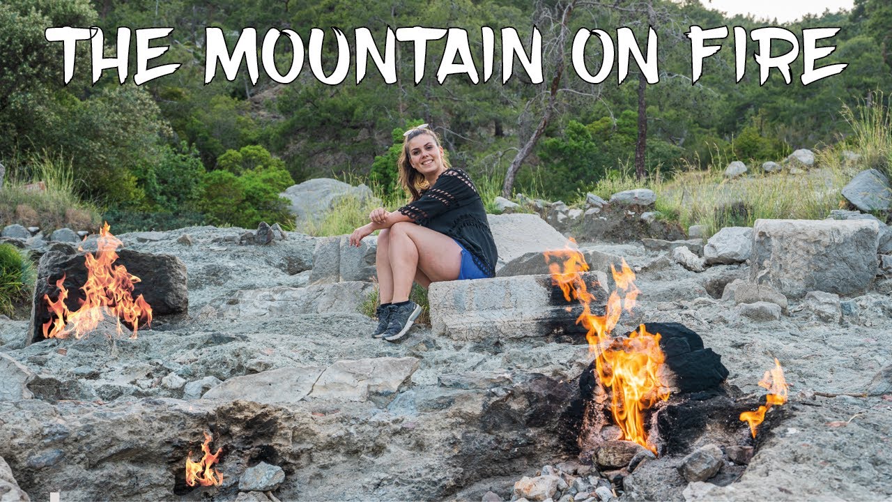 THE MOUNTAIN IS ON FIRE - The BURNING MOUNTAIN at Yanartaş in Olympos ...