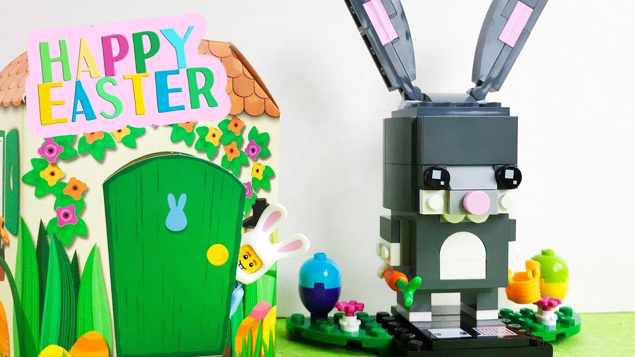 Lego HAPPY EASTER BrickHeadz Easter Bunny 40271 and Easter Bunny Hut ...