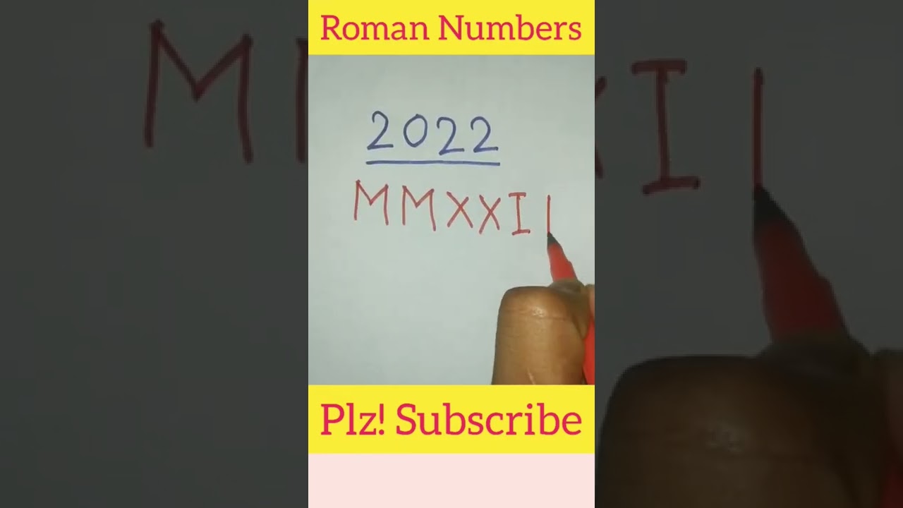 Roman Numerals 2022