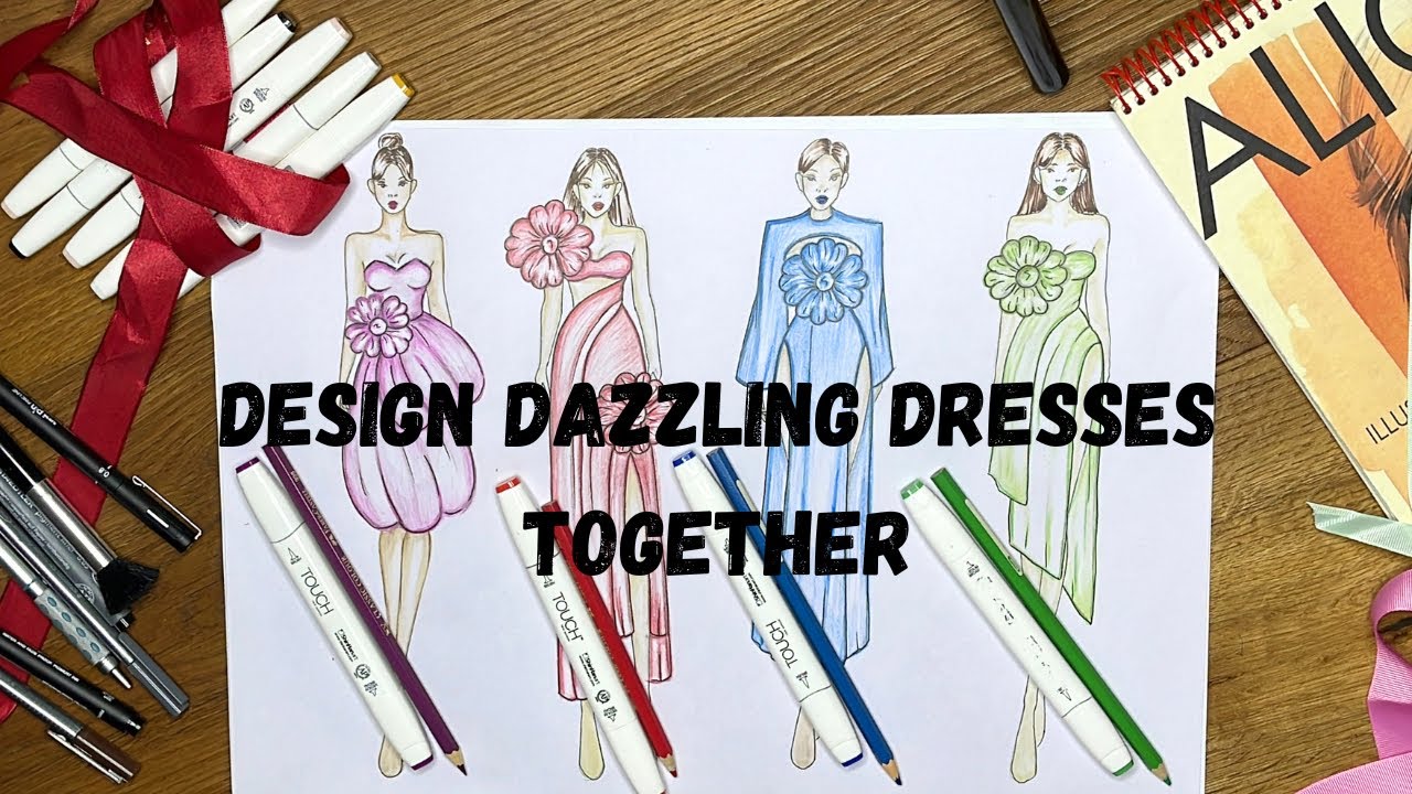 🌷🎨 Flower-Inspired Fashion: 4 Stunning Dress Designs!💃🌸 - YouTube