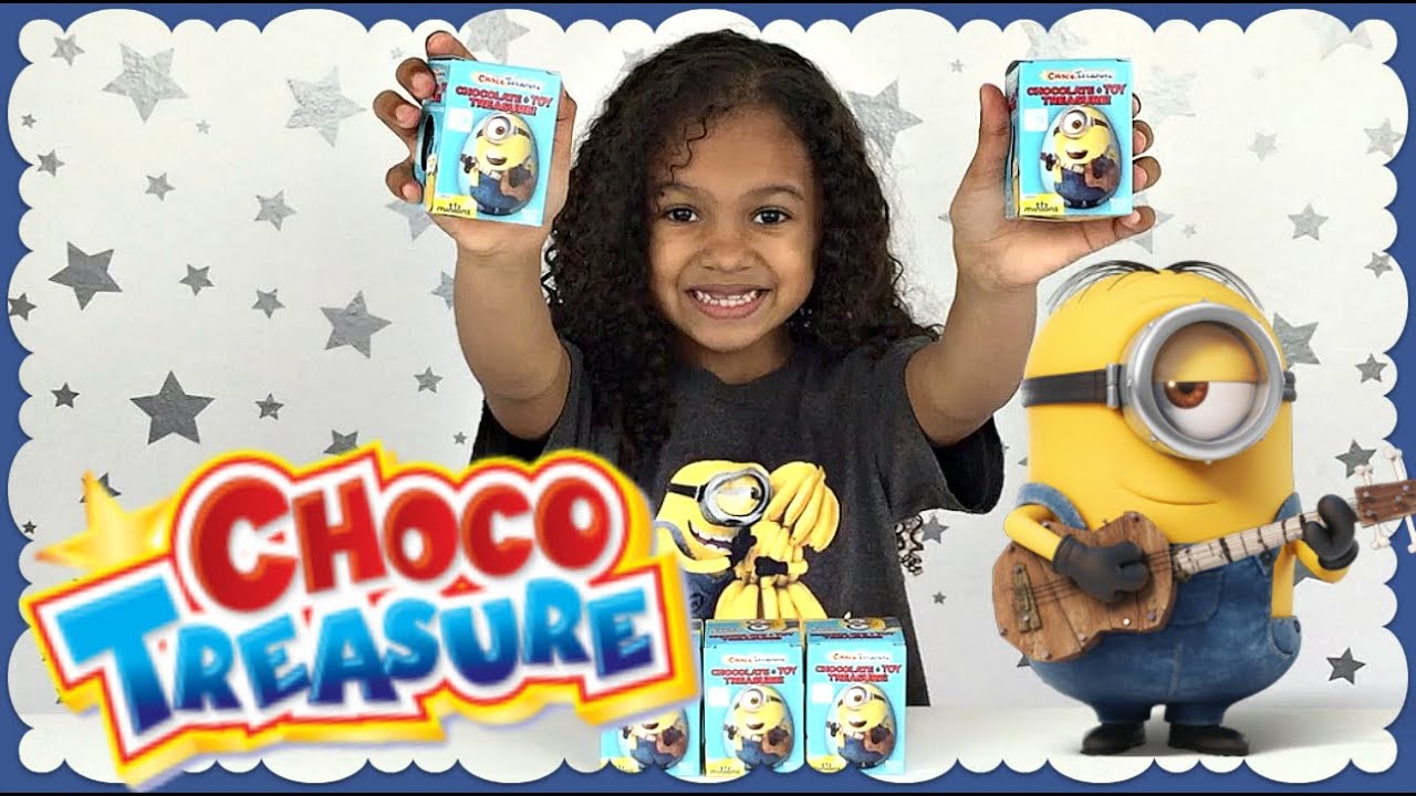 Choco Treasure Chocolate Surprise Eggs Minions - YouTube