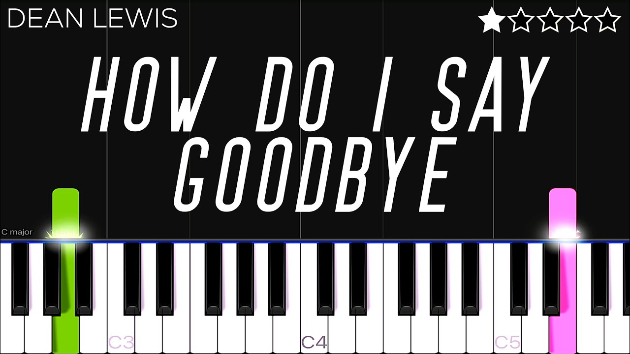 Dean Lewis How Do I Say Goodbye EASY Piano Tutorial YouTube dean-lewis-how-do-i-say-goodbye-easy-piano-tutorial-youtube