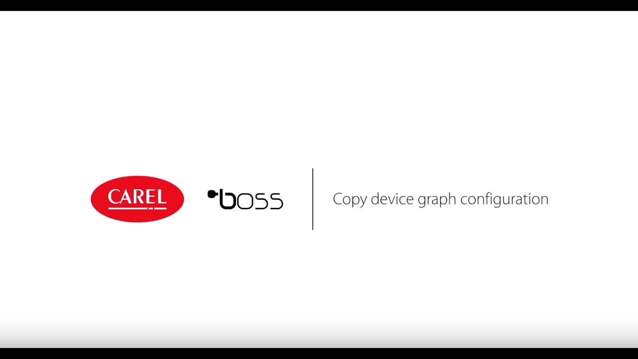 CAREL boss - Copy device graph configuration - YouTube