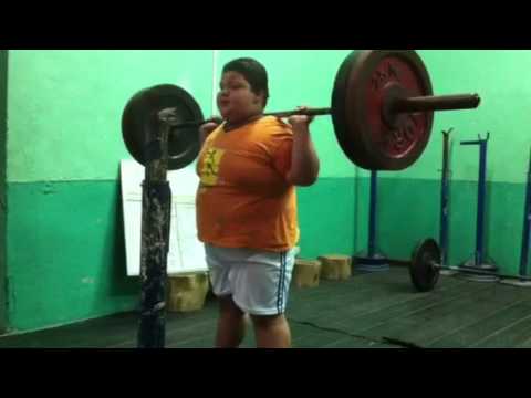 110 kilos x 11 9 años Hugo Bermudez - YouTube