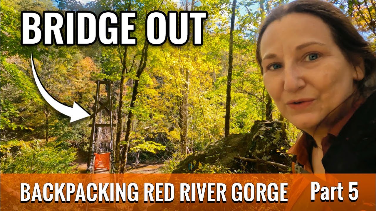 Solo Backpacking Red River Gorge KY – Final Day: Creek Crossings, Rope ...