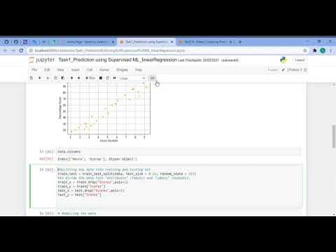 Task1 Prediction using Supervised ML linearRegression - YouTube