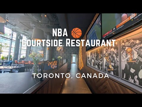 Toronto's NBA Courtside Restaurant | Signed Basketballs & Menu, Things ...