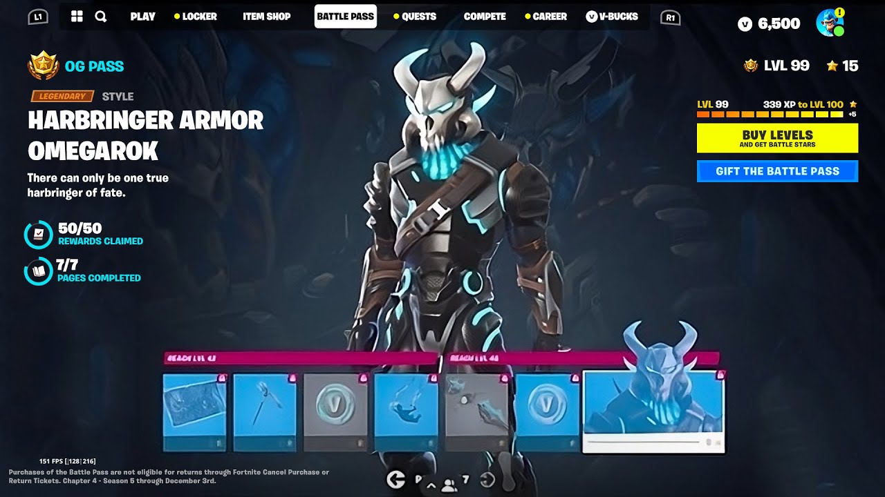 Fortnite Og Battle Pass Full Showcase Youtube