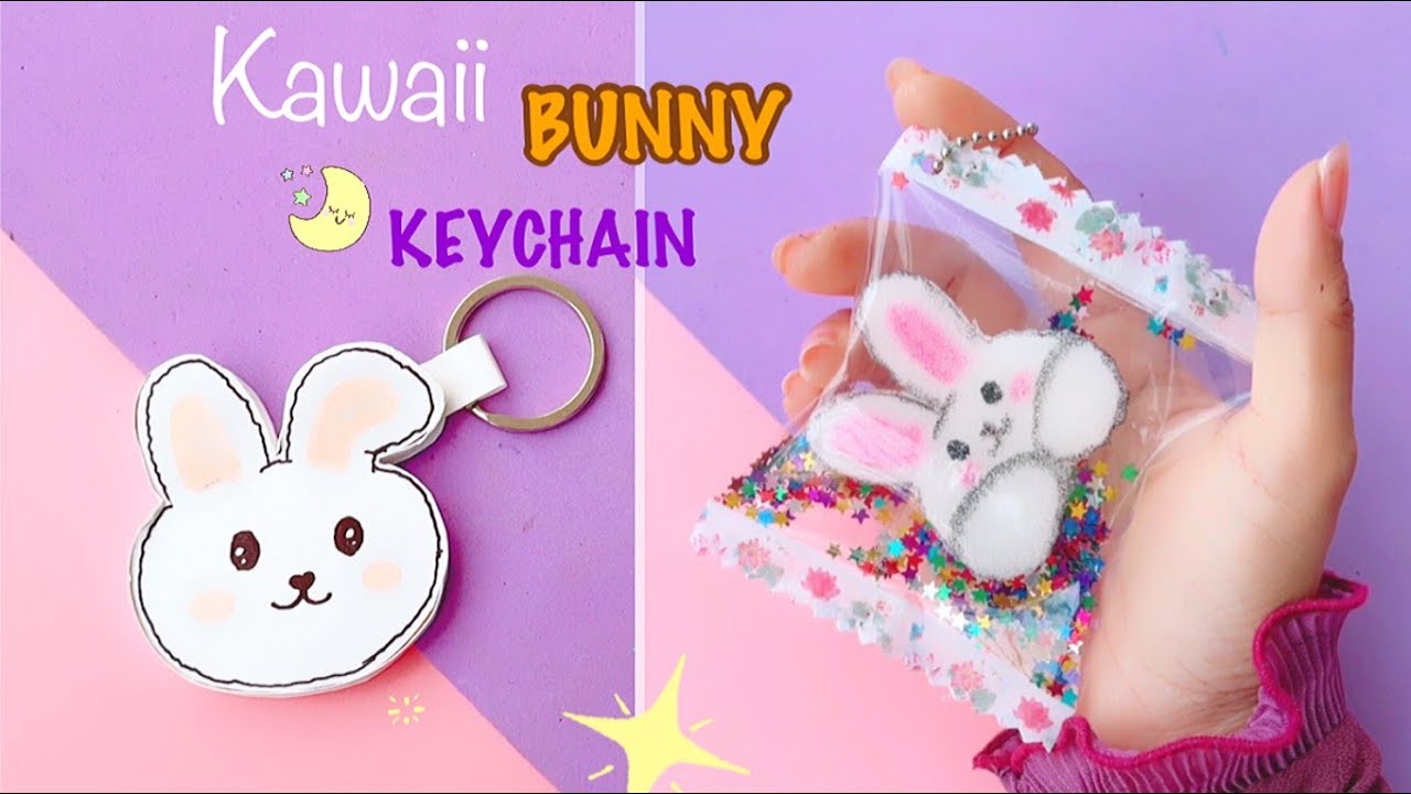 DIY kawaii Bunny keychain Idea | Easy Keychain Tutorial | Best Keychain ...