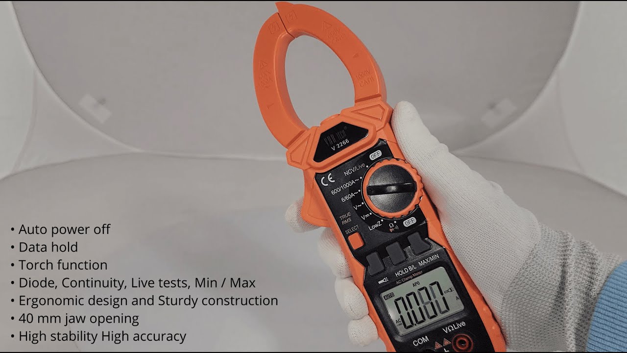 VAR TECH V 2266 1000 A AC True RMS Clamp multimeter | New generation ...