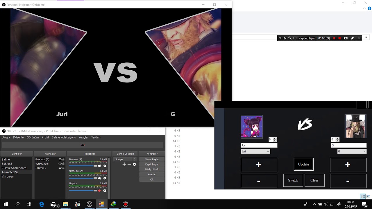 Fighting Game Animated Scoreboard (New DSB Concept) - YouTube
