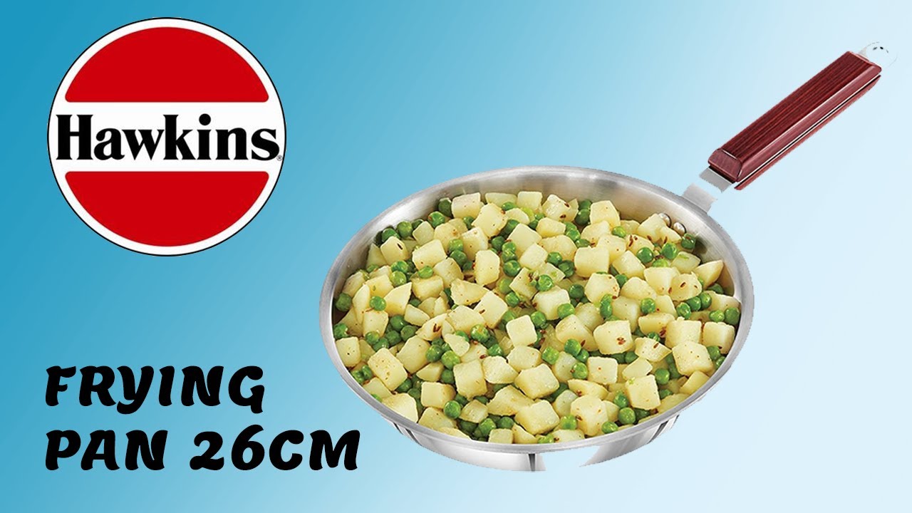 Hawkins 26 cm Frying Pan, Triply Stainless Steel Fry Pan, Induction ...
