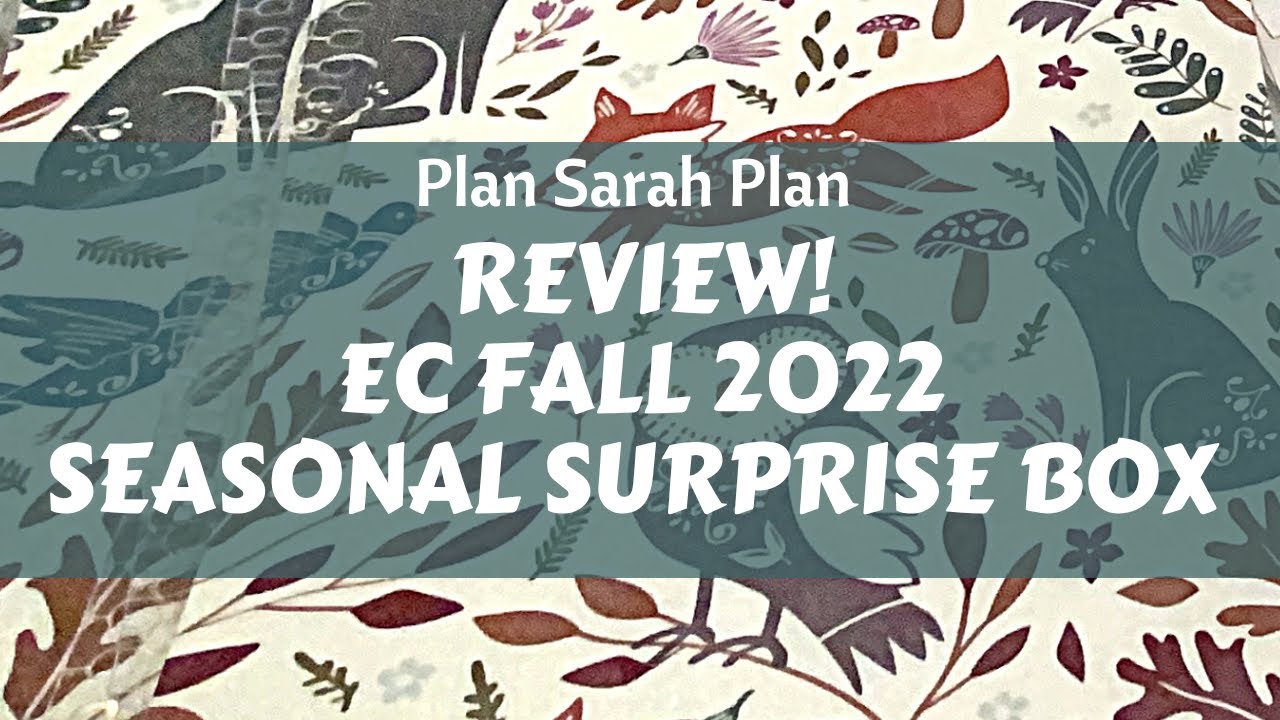 REVIEW! 2022 Fall Seasonal Surprise Box from Erin Condren - YouTube