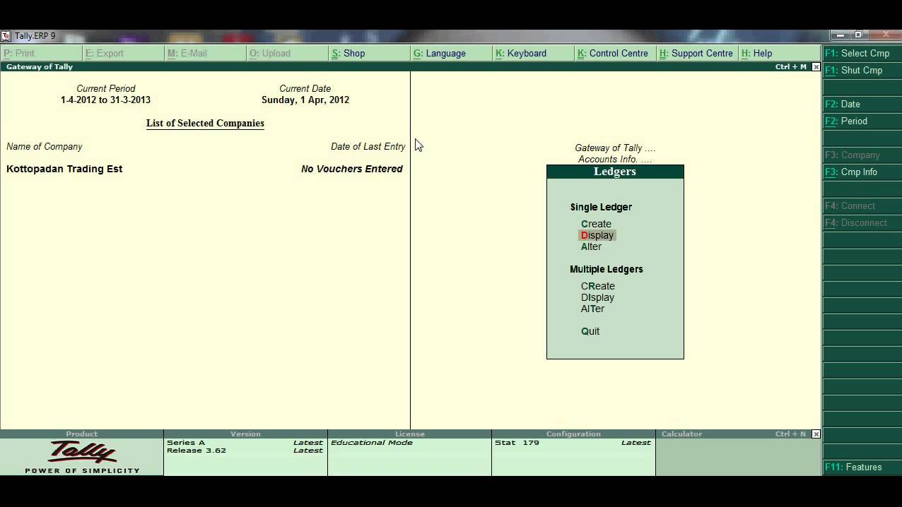 Tally ERP 9 PART 7 Ledger Account Alteration And Deletion tally-erp-9-part-7-ledger-account-alteration-and-deletion