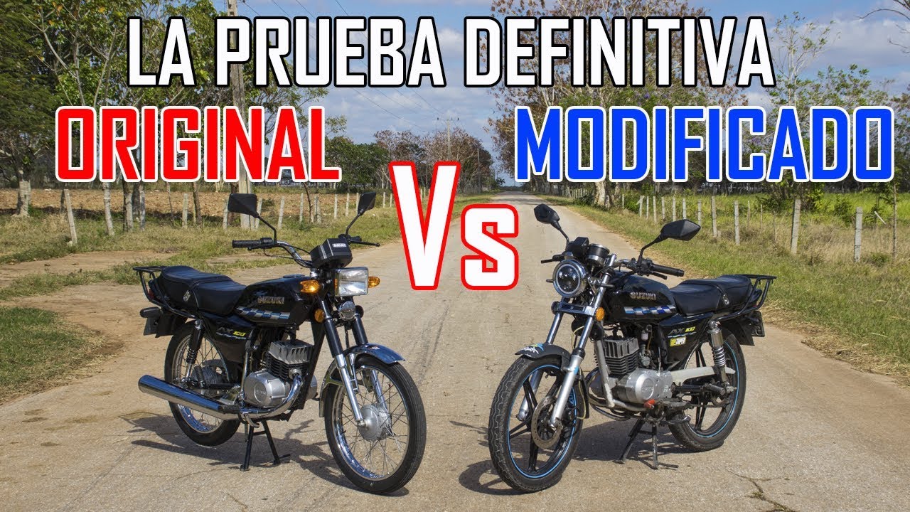 Suzuki AX-100 Original Vs Modificada PRUEBA A FONDO - Cuba Sobre Ruedas ...