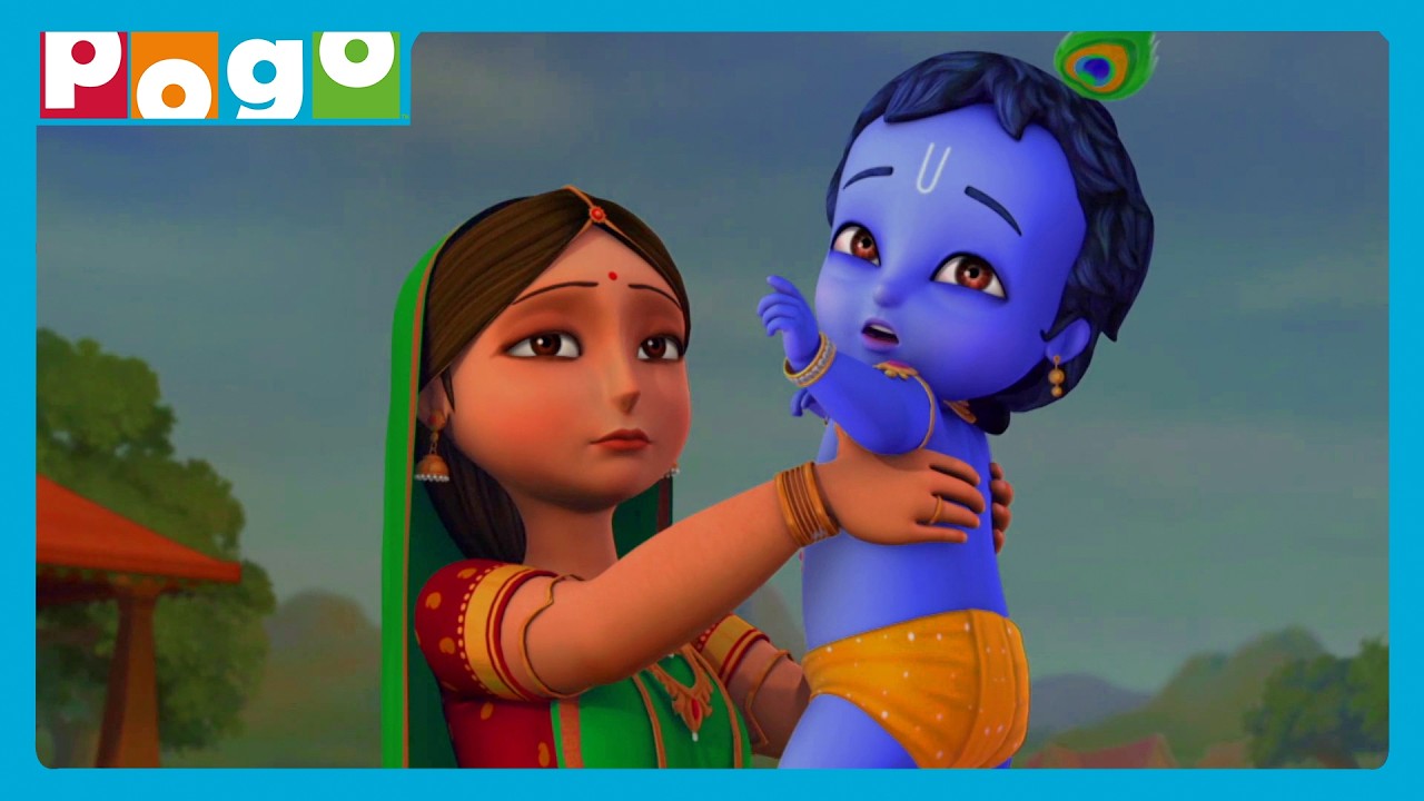 Vrindavan Ka Wonder Kid!⛰️| Little Krishna🍃| Hindi Cartoon Stories😁 ...