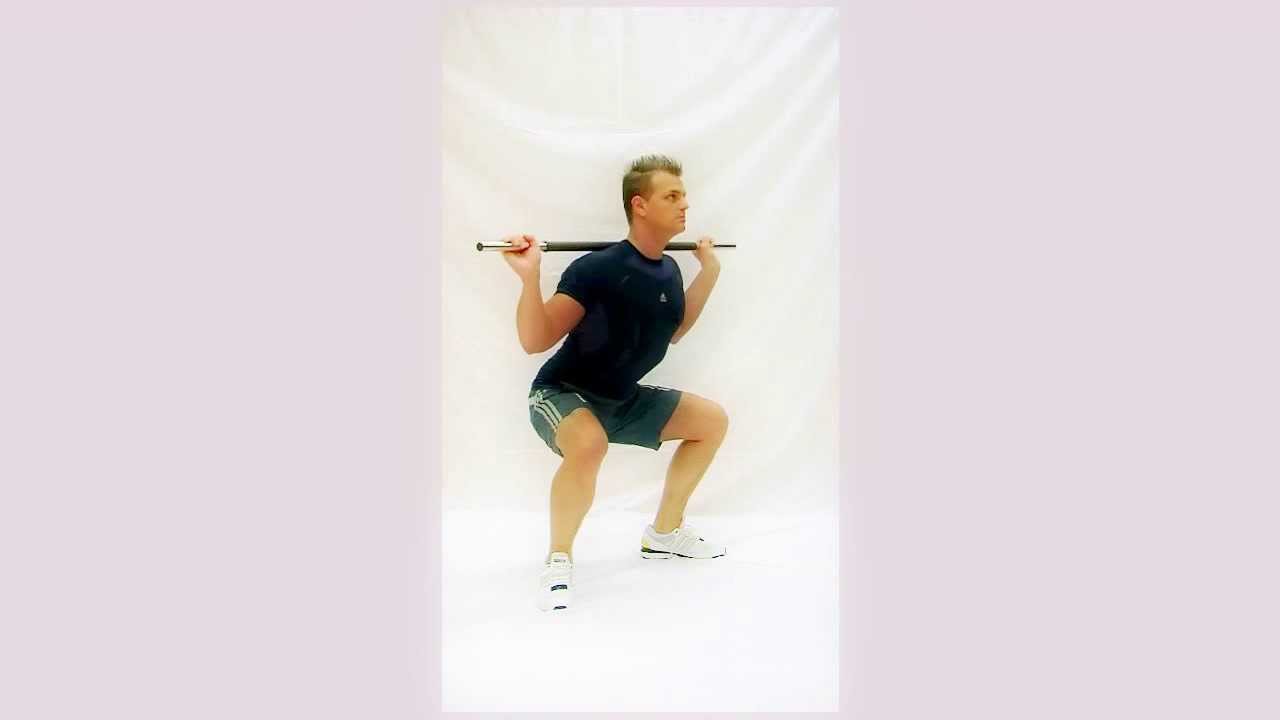 Squat Sumo con Bastone - YouTube