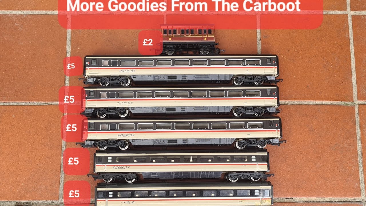 Hornby Intercity 225 mk 4 Coaches, 125 mk 3 coaches & LMS 4 wheeled ...