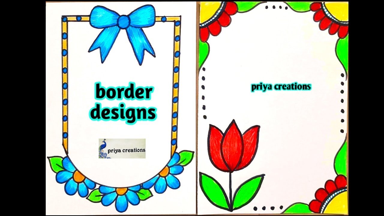 2 AMAZING BORDER DESIGNS(PROJECT WORK DESIGNS)|ALL SUBJECT BORDER ...