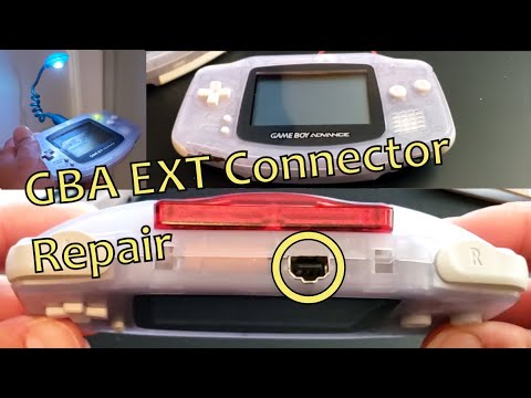 How to Replace a Broken EXT Connector on a Gameboy Advance - YouTube