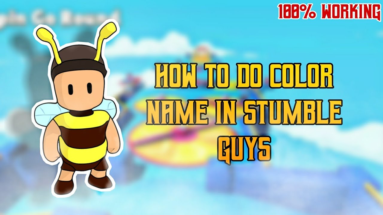 How To Do Color Name In Stumble Guys 🤙😉|Head stumble YT| - YouTube