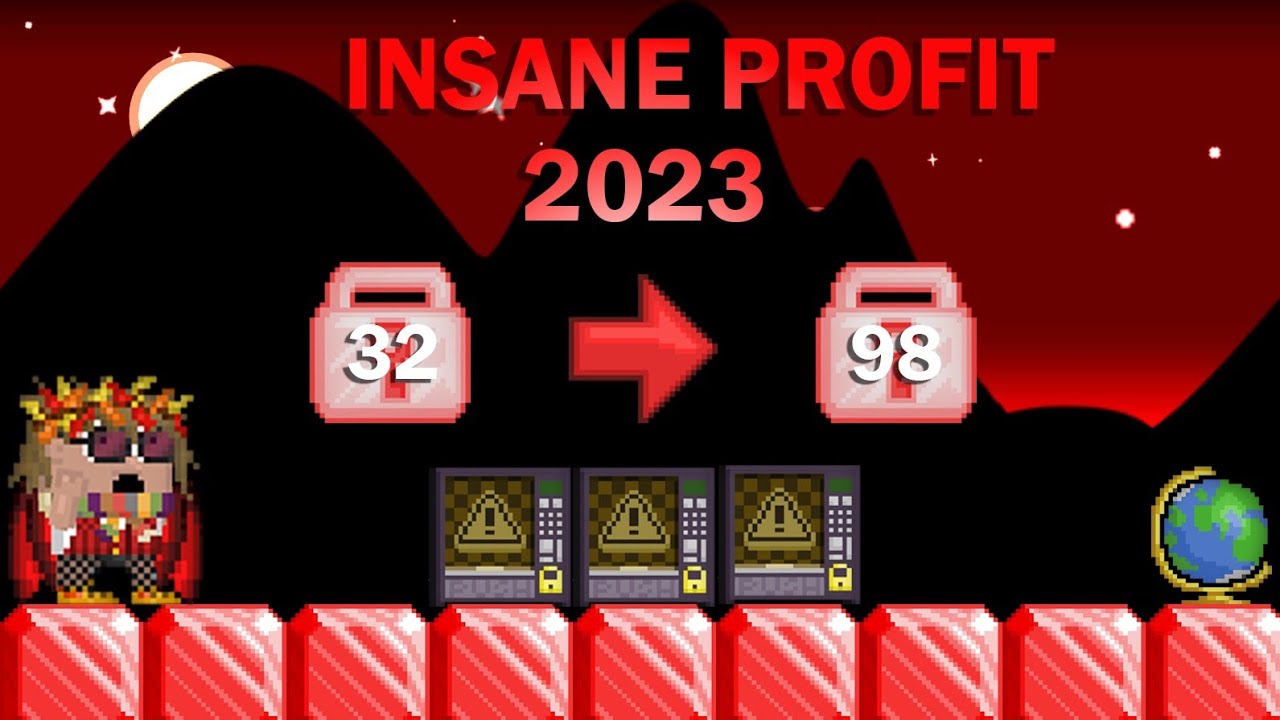 How to GET RICH FAST in Growtopia 2023! | Best Profit In Growtopia 2023 ...