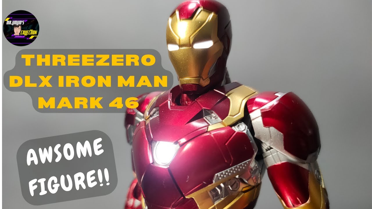 THREEZERO DLX IRON MAN MARK 46 | 3ZERO CIVIL WAR MK46 REVIEW UNBOXING - YouTube