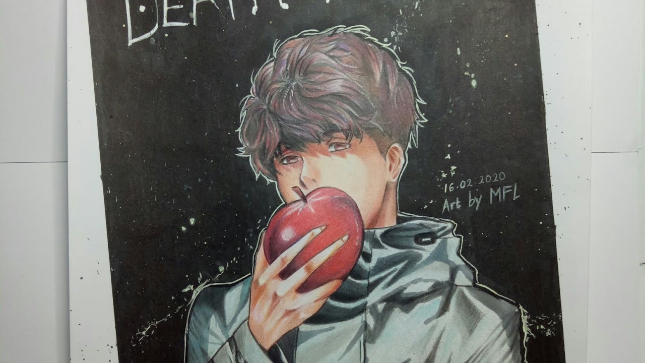 -Speed Drawing Minoru Tanaka [A-Kira] (Death Note)- - YouTube
